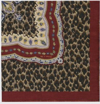 Etro &Eacute;charpe &agrave; imprim&eacute; animalier en modal et cachemire avec bords frang&eacute;s