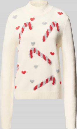 Christian Berg Slim Fit Strickpullover im Allover-Look