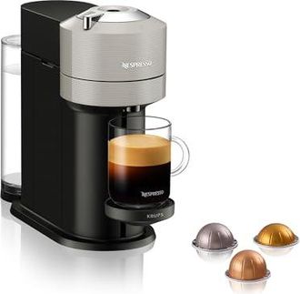 Nespresso Krups XN910B Vertuo Next Kaffeekapselmaschine | 1,1 L Wassertank | Kapselerkennung durch Barcode | 6 Tassengr&ouml;&szlig;en | Power-Off Funktion | 54 % aus recy