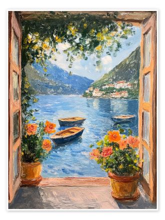 Posterlounge Augustnachmittag Poster von DejaReve 50 x 70 cm Bunt Wandbilder Wanddeko