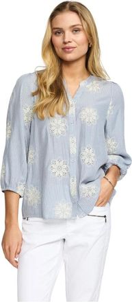 2-Biz Femme, Blouses et Chemises, Bleu, Taille: 44 FR Blouse