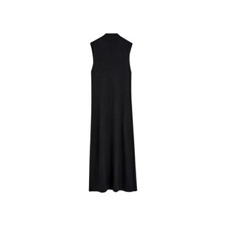 Joseph Schwarzes Gradientenstrick&auml;rmelloses Strickkleid - - Dresses - Damen - Schwarzk - M