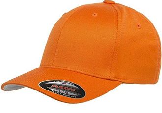 Flexfit Mens Athletic Baseball Fitted Cap Capuchon, Orange, X-Large Homme