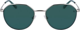 Calvin Klein Jeans Unisex CKJ23201S N Sunglasses, Silver, Einheitsgr&ouml;&szlig;e