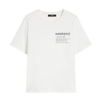 Max Mara Wkdtenue T-shirt - - Tops - Damen - Wei&szlig; - L