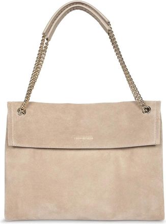 Orciani Femme, Sacs, Beige, Taille: ONE Size Sac en cuir su&eacute;d&eacute;. M&eacute;tal dor&eacute;