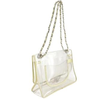 Chanel Pre-owned Plastic Chain Shoulder Bag - - Pre-owned - Damen - Beige - ONE SIZE