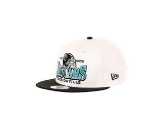 New Era Jacksonville Jaguars NFL Helmet Teamcolour White Black 9Fifty Snapback Cap - One-Size