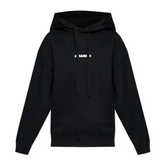 Jil Sander Femme, Sweatshirts et sweats &agrave; capuche, Noir, Taille: 42 FR Sweat &agrave; capuche