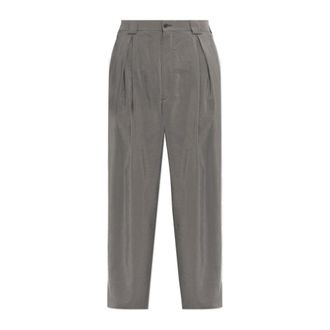 Giorgio Armani Seidenhose - - Trousers - Herren - Grau - L