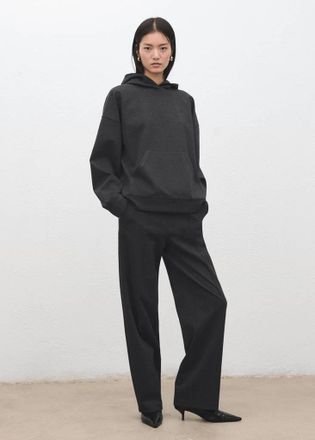 Mango Melierte Strickhose mittelgrau meliert - Damen - XS - MANGO