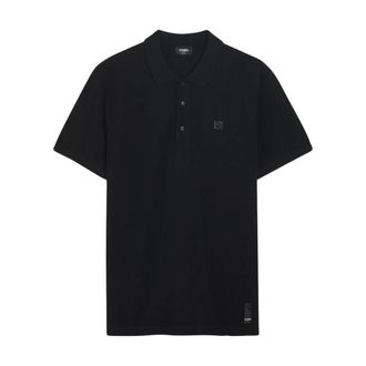 Fendi Piqu&eacute;-Polohemd - - Tops - Herren - Schwarzk - M