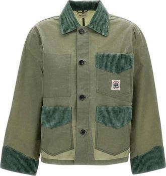 Bode Femme, Vestes, Vert, Taille: 40 FR Waxed Craft Jacket