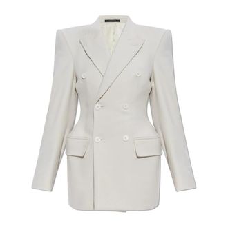 Balenciaga Hourglass Cashmere Blazer - - Jackets - Damen - Grau - XS