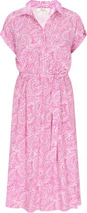 Usha Kleid Frauen rosa wei&szlig;