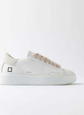D.A.T.E. sfera calf white
