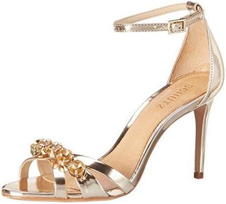 Schutz Schutz Femme S0-20660097 Sandales Bride Cheville, Platine dorée, 36 EU