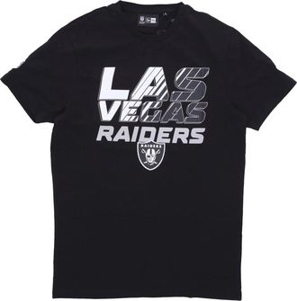 New Era Las Vegas Raiders Logo T-Shirt - - Tops - Herren - Schwarzk - XL
