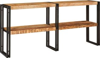 vidaXL Table console 160x33x75 cm en bois brut de manguier Vidaxl
