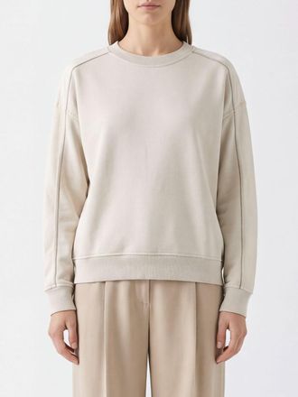 Brunello Cucinelli Sweatshirt &agrave; col rond en coton avec broderie Monili
