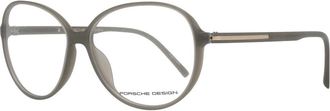 Porsche Design Femme, Accessoires, Gris, Taille: ONE Size Montures Optiques Grises pour Femmes Style Rond