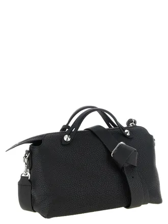 Fendi Calfskin Leather Shoulder Bag - Black