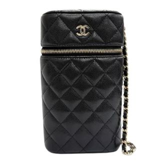 Chanel Pre-owned Matelass&eacute; Vanity Phone Bag - - Pre-owned - Damen - Schwarzk - ONE SIZE