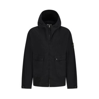 Stone Island Homme, Vestes, Noir, Taille: M Parka Courte