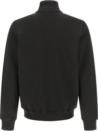 Diesel Logo-Embroidered Cotton Sweatshirt - Black