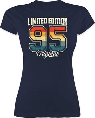 Shirtracer Shirt Damen - 30. Geburtstag - Limetd Edition 1995 Original Retro Vintage Drei&szlig;igster - L - Navy Blau - 30 Tshirt 30th Birthday Woman t-Shirt 30.Gebur