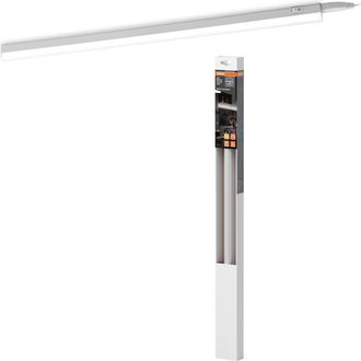 Osram Switch Batten Schlanke LED-Lichtleiste mit eingebautem Schalter 600 mm 8W 3000K in Weiß, zu nahtlosen Lichtbändern verbindbar, IP20-Schutz, für Unterb