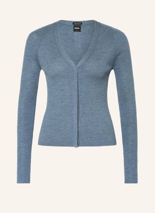 HUGO BOSS Strickjacke Friva blau