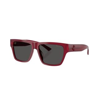 Jimmy Choo London Rechteckige Sonnenbrille - - Accessories - Damen - Rot - 54 MM