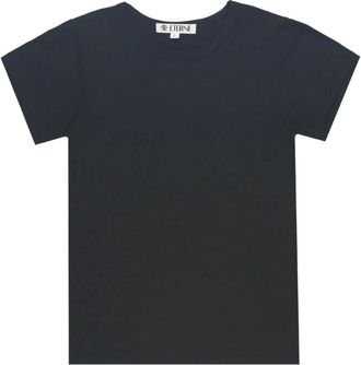 &Eacute;terne T-Shirt mit Rundhalsausschnitt - Schwarz