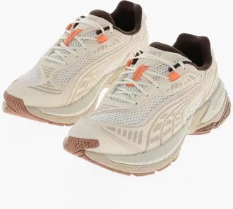 Puma Perforated Leather and fabbric VELOPHASIS Low-Top Sneakers size 10,5