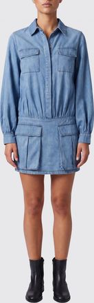 7 For All Mankind Robe Femme couleur Bleu
