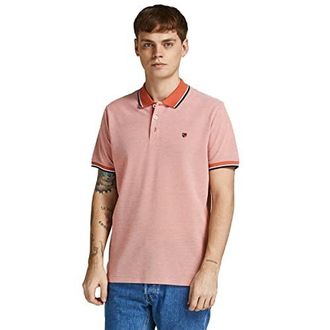 Jack & Jones Jprbluwin Polo Ss Noos Homme chemise polo, Apricot Brandy, S