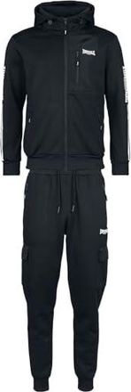 Lonsdale London Bulough Homme Survêtement noir XL 95% Polyester, 5% Élasthanne