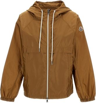 Moncler Femme, Vestes, Brun, Taille: 42 FR Veste &agrave; capuche Coquelicot