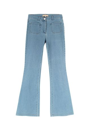 Michael Kors Blue Flared Jeans Size 27/69