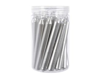 Kaemingk Christbaumkerzen Silber1,3x10,5 cm