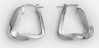 Bottega Veneta Kleine Twist Triangle Hoop Ohrringe - Bottega Veneta
