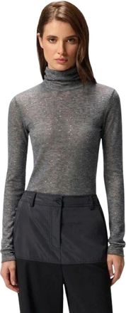 Pinko Pinko - Pull Col Roul&eacute; Mousse - Femme - Pulls - Gris - Taille: 38 FR
