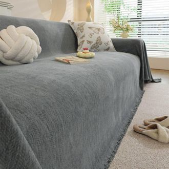 Generic Eleganz Sofa &Uuml;berwurfdecke Couch &Uuml;berw&uuml;rf Sofa&uuml;berwurf Decke Couchdecke &Uuml;berwurf mit Quasten 1/2/3/4/5 Sitzer L Form Ecksofa Sofadecke Sessel Decke So