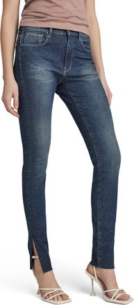 G-Star RAW Damen 3301 Skinny Slit Jeans, Blau (Antique Forest Blue D21404-D188-D355), 25W / 30L