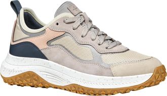 Geox Damen D OLIVIERA + Grip A Sneaker, Lt Taupe/Rock, 40 EU