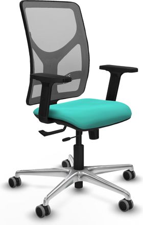 Piqueras y Crespo B&uuml;rostuhl, 8 Stunden, mit 2D-Armlehnen, h&ouml;henverstellbare Lendenwirbelst&uuml;tze, ausgestattet mit Syncro/Traslack und Schneideschaum, mit Rollen von 65 m