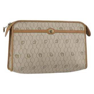 Dior Sac Clutch Vintage Pre-owned - Femme - Pre-owned - Beige - Taille: ONE Size