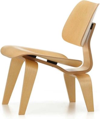 Vitra [NEUWERTIG] B-Ware Vitra Stuhl Sessel Plywood Group Lcw Esche Natur Furnier Holzstuhl Esszimmer