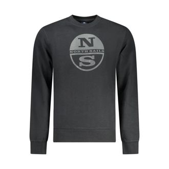 North Sails Baumwoll-Sweatshirt mit gerippten B&uuml;ndchen und Saum - - Sweatshirts & Hoodies - Herren - Schwarzk - 2XL